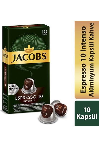 Jacobs Kapsül Kahve Espresso 10 Kapsül Jacobs Kapsül Kahve Espresso 10 Kapsül