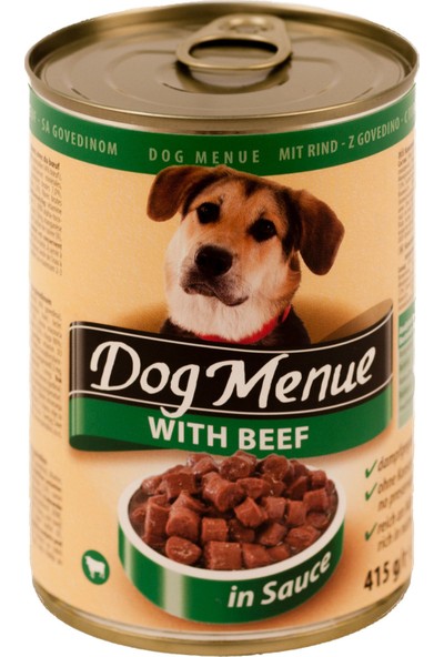 Dog menue Biftekli Köpek Konservesi 415 Gr (10 Adet)
