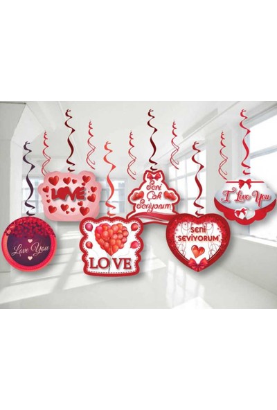 Partici Seni Seviyorum Tavan Süs Seti