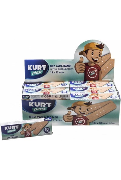 Kurtplast Bez Yara Bandı 30'lu