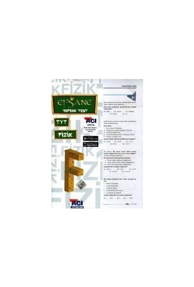 Açı Yayınları Tyt Fizik Efsane Yaprak Test Açı Yayınları Tyt Fizik Efsane Yaprak Test