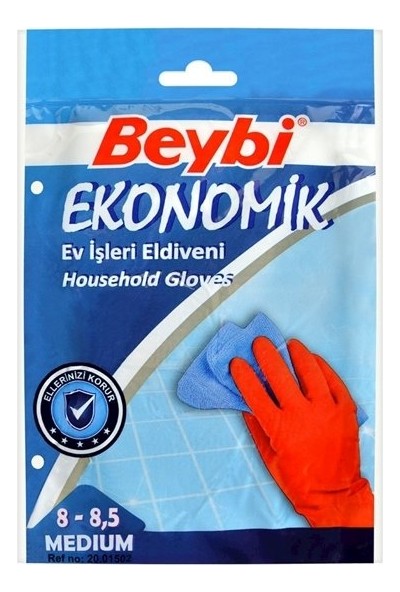 Beybi Ekonomik Bulaşık Eldiveni No:8,5 Beybi Ekonomik Bulaşık Eldiveni No:8,5