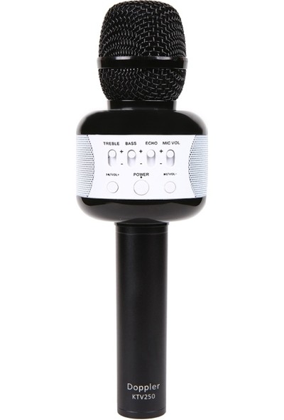 Doppler KTV250 Bluetoothlu ve Hoparlörlü Karaoke Mikrofonu - Siyah (sünger ve ışık hediyeli) Doppler KTV250 Bluetoothlu ve Hoparlörlü Karaoke Mikrofonu - Siyah (sünger ve ışık hediyeli)