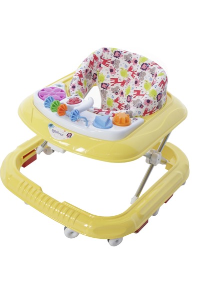 Baby Force BF-02 Kornalı Yürüteç Sarı - Pembe