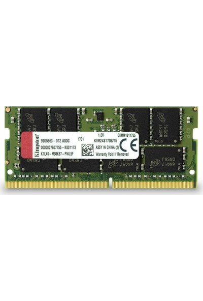 Kingston ValueRAM 16GB 2400MHz DDR4 Ram (KVR24S17D8/16) Kingston ValueRAM 16GB 2400MHz DDR4 Ram (KVR24S17D8/16)