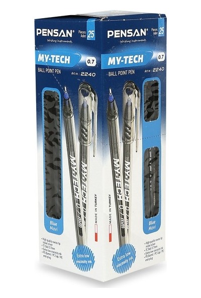 PENSAN TÜKENMEZ MY-TECH 0.7 MAVİ 25 Lİ 2240 PENSAN TÜKENMEZ MY-TECH 0.7 MAVİ 25 Lİ 2240