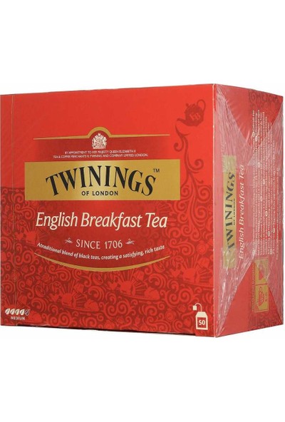 TWININGS ENGLISH BREAKFAST 50 Lİ POŞET ÇAY TWININGS ENGLISH BREAKFAST 50 Lİ POŞET ÇAY