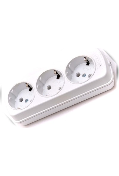 Serel Grup Priz 3 Lü Topraklı Klemensli