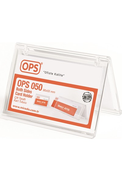 Ops 050 Çift Taraflı Yatay Kart Tutucu Kartvizitlik