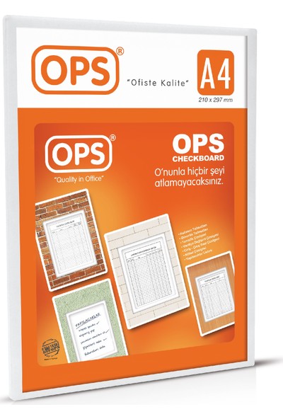 Ops 071 A4 Duvar Tipi Afiş Taşıyıcı