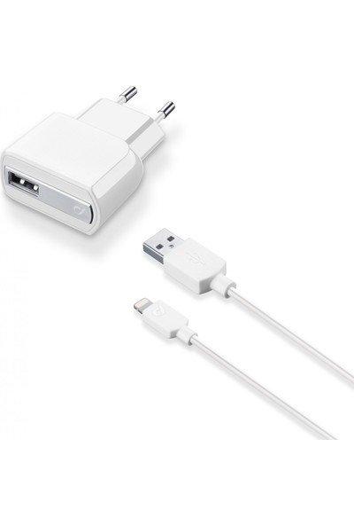 Cellularline Lightning Seyahat Ş. 2A (Kablo+Adaptör) Cellularline Lightning Seyahat Ş. 2A (Kablo+Adaptör)