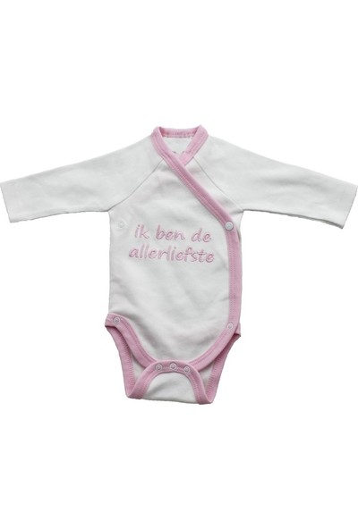 Uygun Bebe İk Ben De Allerliefste Kız Bebek Yenidoğan Çıtçıtlı Body