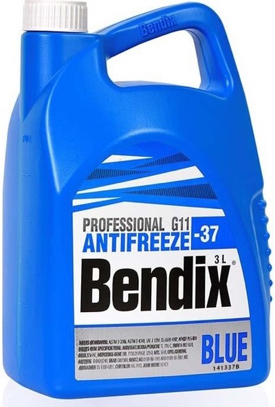 Bendix Professional Antifiriz Mavi -37°C 3 lt. Bendix Professional Antifiriz Mavi -37°C 3 lt.