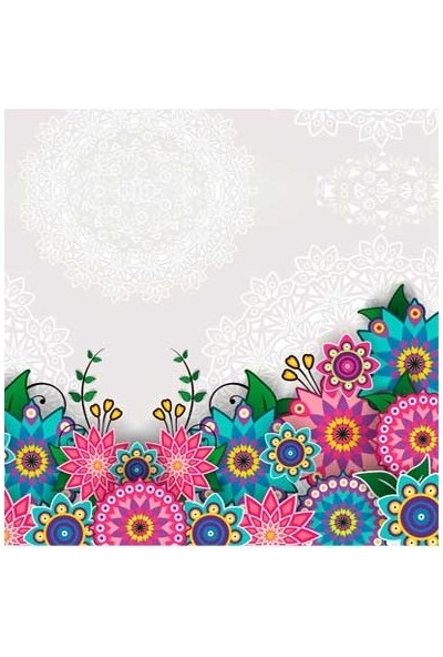 Artikel Yaz Çiçekleri Bulaşık Makinesi Sticker