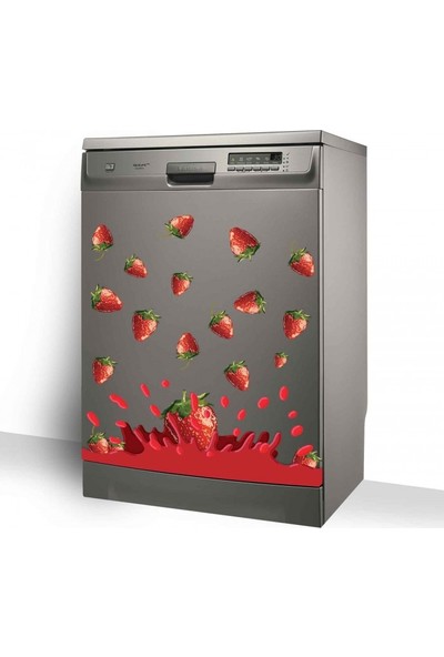 Artikel Çilek Bulaşık Makinesi Sticker