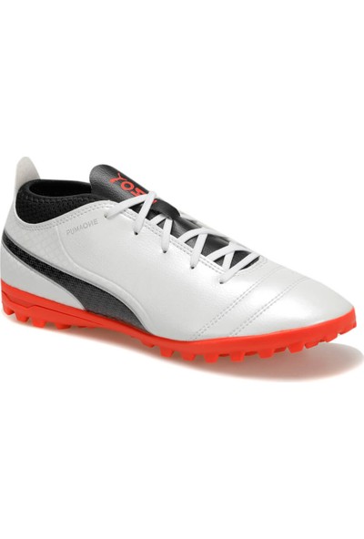 Puma One 17.4 Tt Jr Beyaz Erkek Çocuk Halı Saha Ayakkabısı