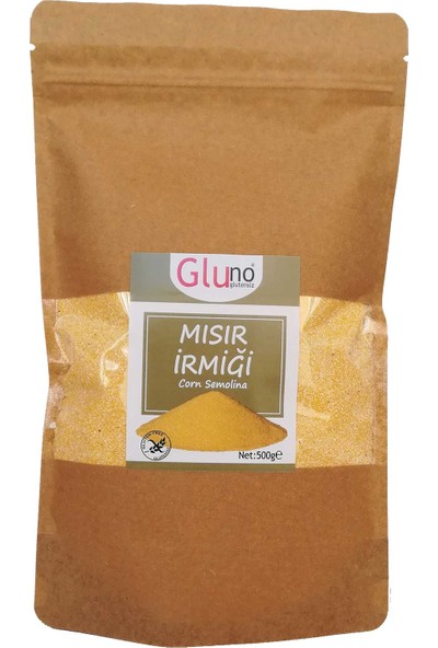 Gluno Glutensiz Mısır İrmiği 500 gr Gluno Glutensiz Mısır İrmiği 500 gr