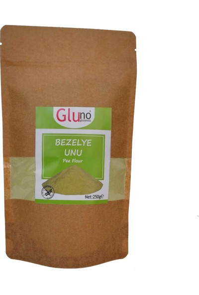Gluno Glutensiz Önpişirilmiş Bezelye Unu 250 gr Gluno Glutensiz Önpişirilmiş Bezelye Unu 250 gr