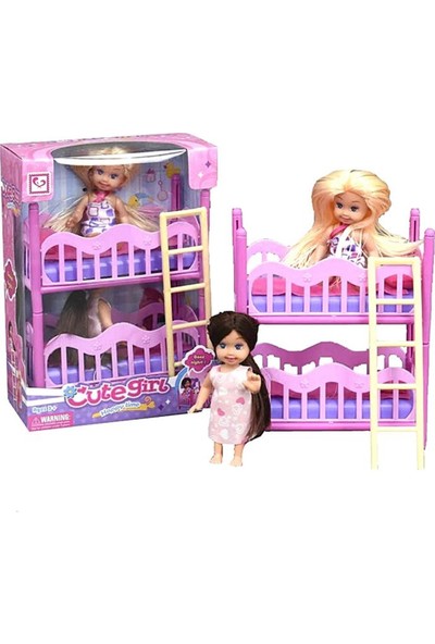 Can İthalat Cutegirl Ranzalı İkili Bebek Can İthalat Cutegirl Ranzalı İkili Bebek