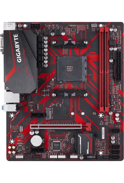 Gigabyte B450M GAMING AMD B450 2133MHz DDR4 Soket AM4 mATX Anakart Gigabyte B450M GAMING AMD B450 2133MHz DDR4 Soket AM4 mATX Anakart