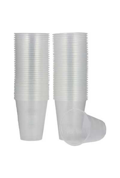 Asorty Plastik Bardak Şeffaf Kalın 100' lü