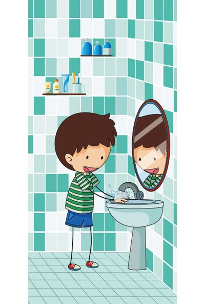 Renkselart Wc Lavabo Kapı Giydirme