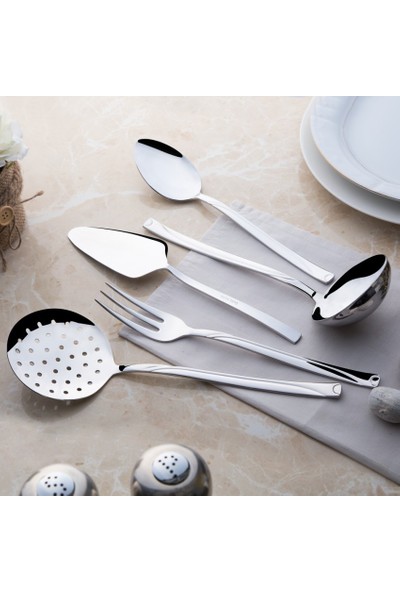 Nehir Fiesta 5 Parça Sade Servis Takımı Nehir Fiesta 5 Parça Sade Servis Takımı