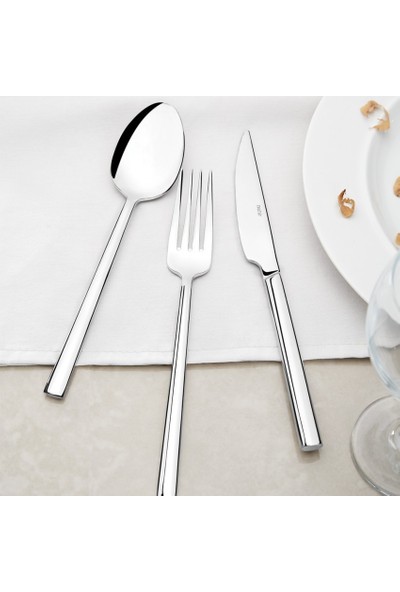 Nehir Dalyan Sade 36 Parça Karton Kutulu Çatal Kaşık Bıçak Takımı 18-10 304 Nehir Dalyan Sade 36 Parça Karton Kutulu Çatal Kaşık Bıçak Takımı 18-10 304