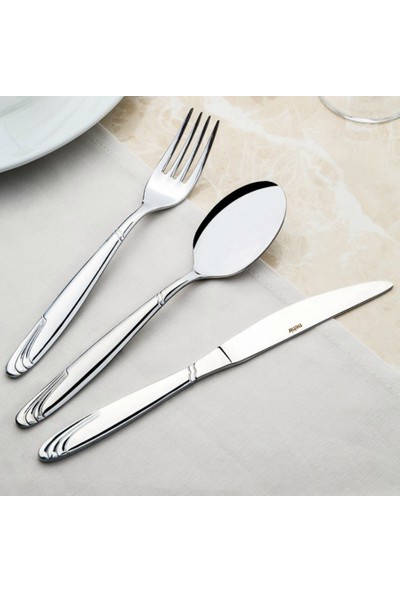 Nehir Lizbon Sade 36 Parça Karton Kutulu Çatal Kaşık Bıçak Takımı 18-10 304 Nehir Lizbon Sade 36 Parça Karton Kutulu Çatal Kaşık Bıçak Takımı 18-10 304