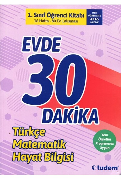 Tudem Yayınları 1. Sınıf Evde 30 Dakika Tudem Yayınları 1. Sınıf Evde 30 Dakika