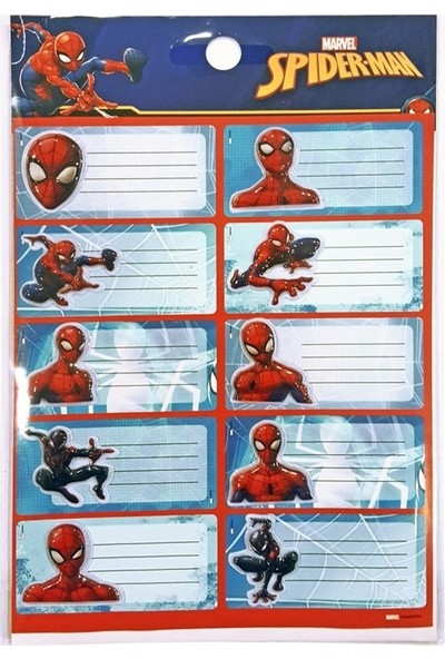 Spider-man Örümcek Adam Ders Etiketi SM-TGA-73
