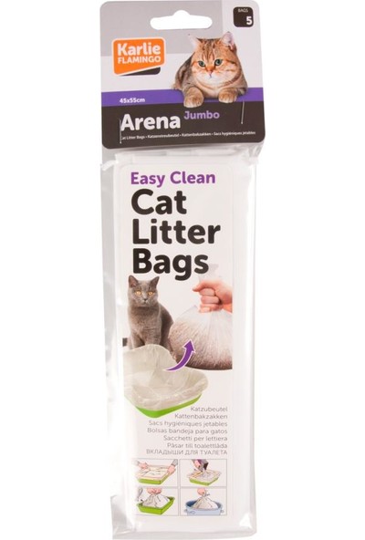 Karlie Kedi Tuvaleti Poşeti Jumbo 5Li