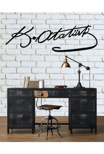 Dekadron Mustafa Kemal ATATÜRK İmza Metal Tablo Dekadron Mustafa Kemal ATATÜRK İmza Metal Tablo