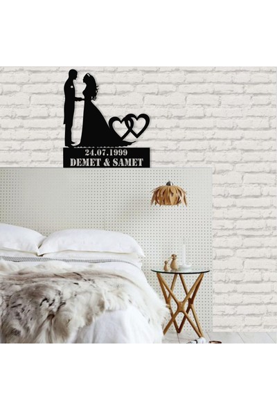 Dekadron Evlenme Tarihi Metal Tablo