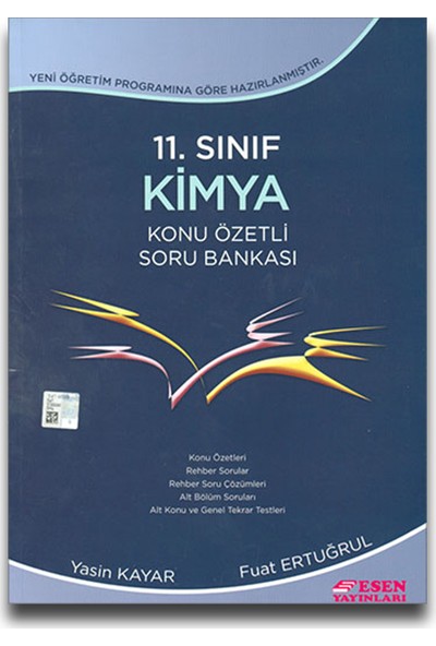 Esen Yayınları 11. Sınıf Kimya Konu Özetli Soru Bankası - Fuat Ertuğrul Yasin Kayar