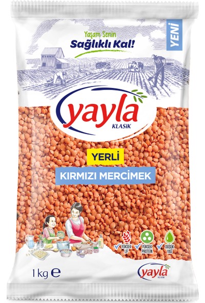 Yayla Kırmızı Mercimek 1 kg Yayla Kırmızı Mercimek 1 kg