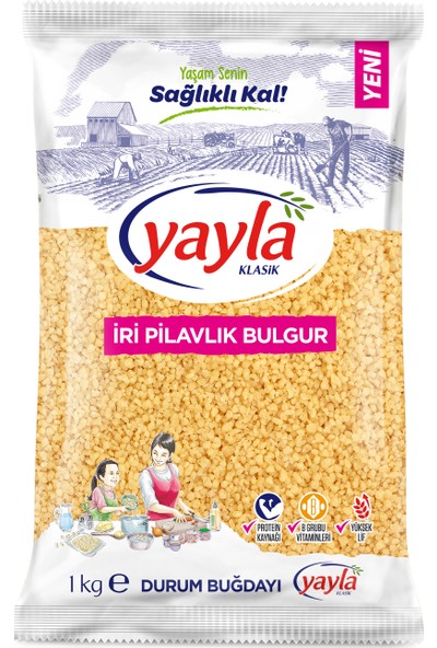 Yayla İri Pilavlık Bulgur 1 kg Yayla İri Pilavlık Bulgur 1 kg