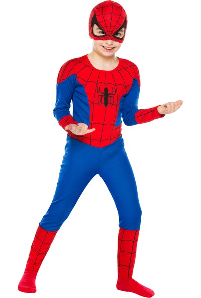 Mega Oyuncak Spiderman Örümcek Adam Kostümü Orjinal 10-12 Yaş