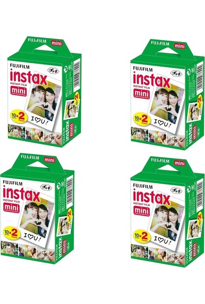 Fujifilm Instax Mini 20'li Film 4'lü Set 80 Poz