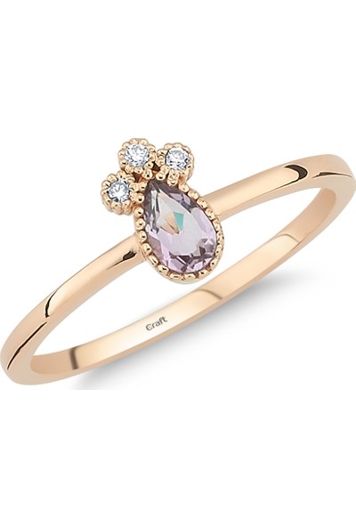 Craft Pırlanta Pure Koleksiyonu Ametist Yüzük LR45