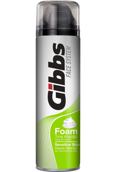 Gibbs Tıraş Köpüğü Extra Sensetive 200 Ml Gibbs Tıraş Köpüğü Extra Sensetive 200 Ml