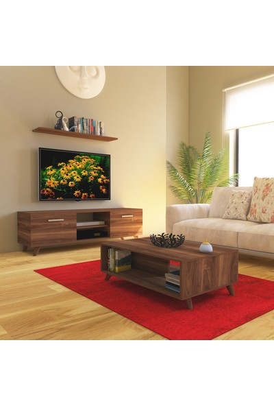 Nur Mobilya 2'li Oda Seti Ceviz