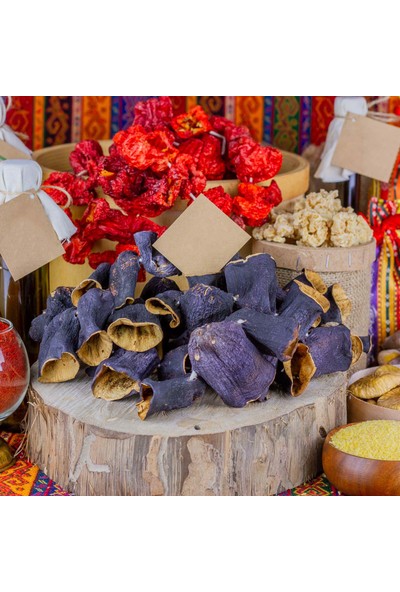 Gaziantepten Dolmalık Kuruluk Patlıcan 1 Bağ Dizi - 50 Adet Gaziantepten Dolmalık Kuruluk Patlıcan 1 Bağ Dizi - 50 Adet