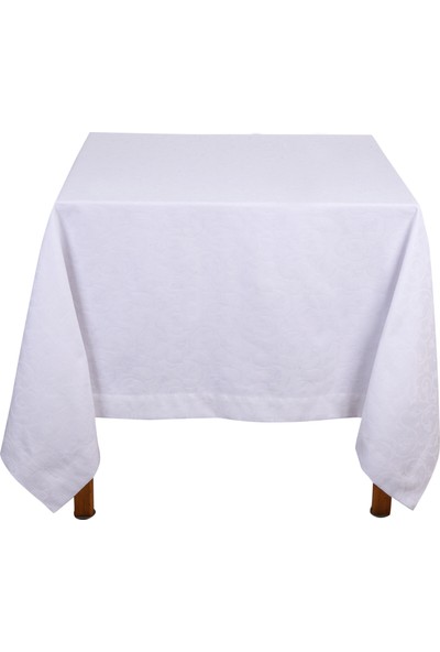 Hausset Home Salon Masa Örtüsü 150*250 Ekru Desenli