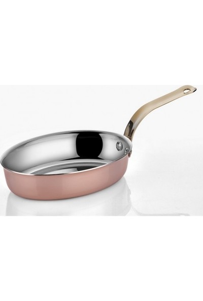 Altınbaşak Nostalji Multi Metal Bakır Oval Mini Tava 11x17 cm Altınbaşak Nostalji Multi Metal Bakır Oval Mini Tava 11x17 cm