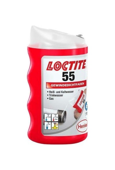 Loctite 55 Boru ve Dişli Sızdırmazlık İpi Teflon Bant Loctite 55 Boru ve Dişli Sızdırmazlık İpi Teflon Bant