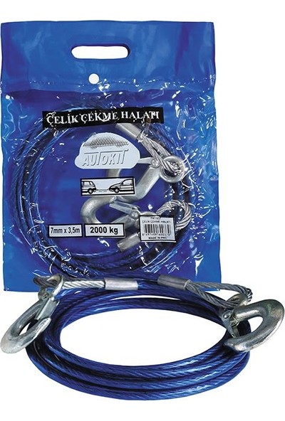Autokit Çelik Çekme Halatı