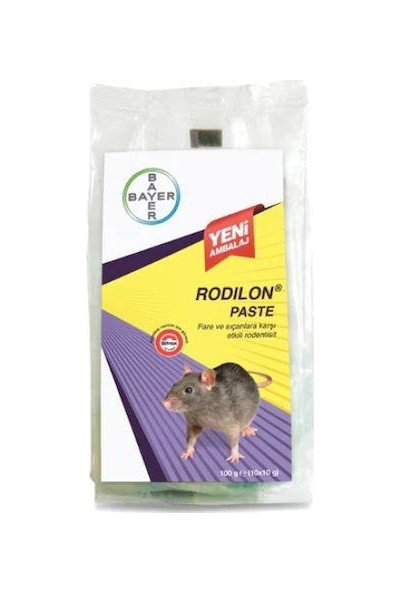 Bayer Rodilon Paste Fare Zehiri 10x10gr Bayer Rodilon Paste Fare Zehiri 10x10gr