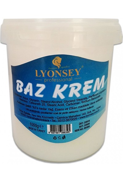 Lyonsey Professional Gold Krem Baz 1000 gr Lyonsey Professional Gold Krem Baz 1000 gr