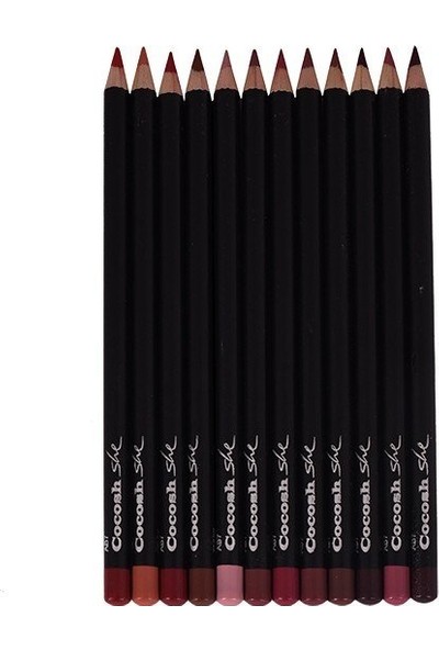 Cocosh She Lip Liner 12'li Dudak Kalemi Seti
